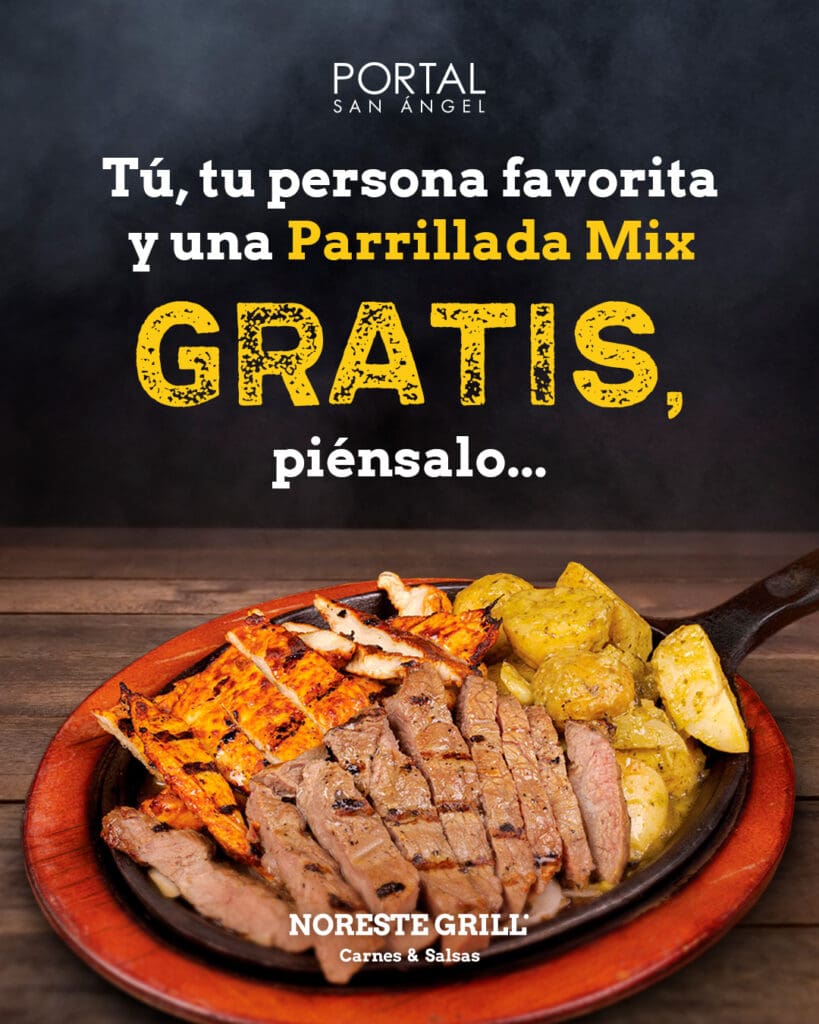 Gana 1 de 3 parrilladas mix gratis en Noreste Grill de Portal San Ángel ...