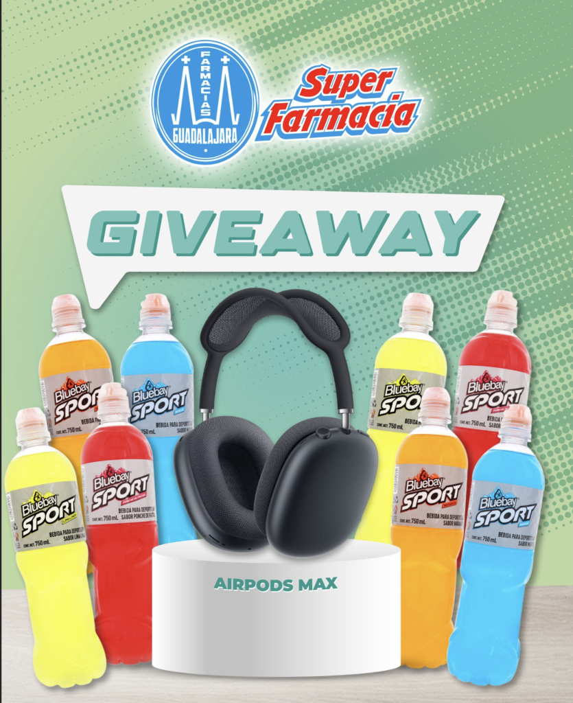 Gana 1 de 2 AirPods Max + kit de productos Bluebay Sport con Farmacias ...