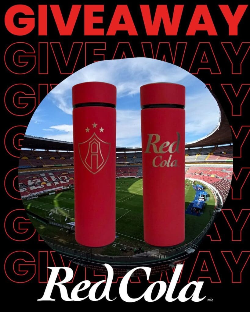 Giveaway Rojinegro AGA: Gana un termo de Red Cola y Atlas - Ganapromo