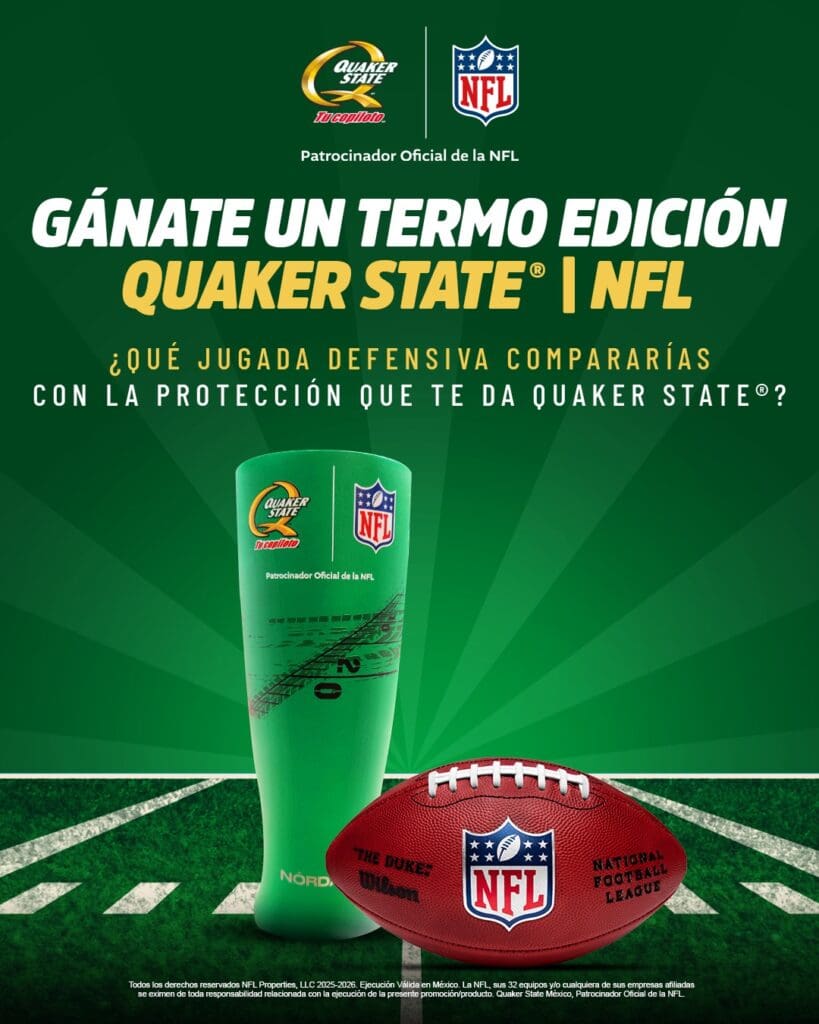 Gánate un termo edición especial Quaker State NFL - Ganapromo