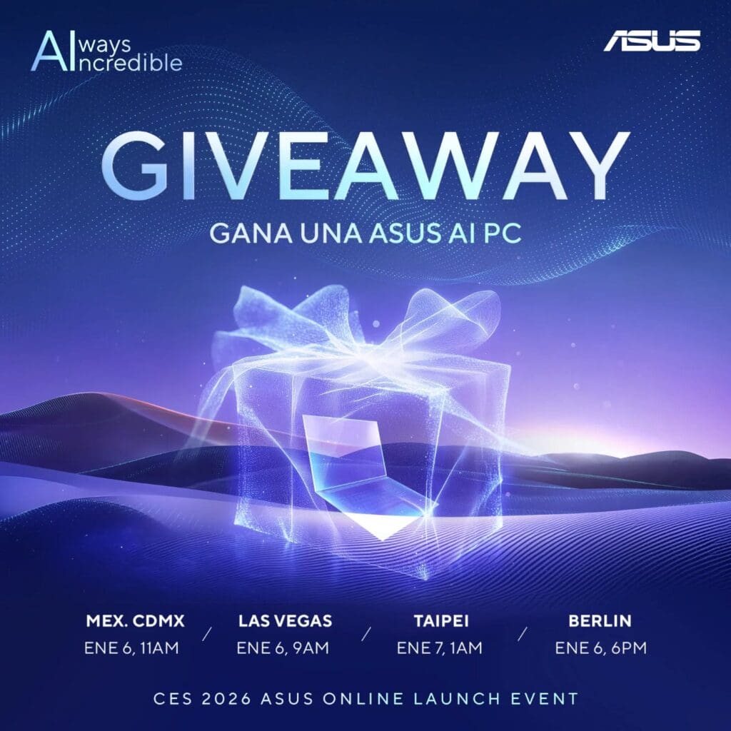 Asus Giveaway: Gana una Asus AI PC - Ganapromo