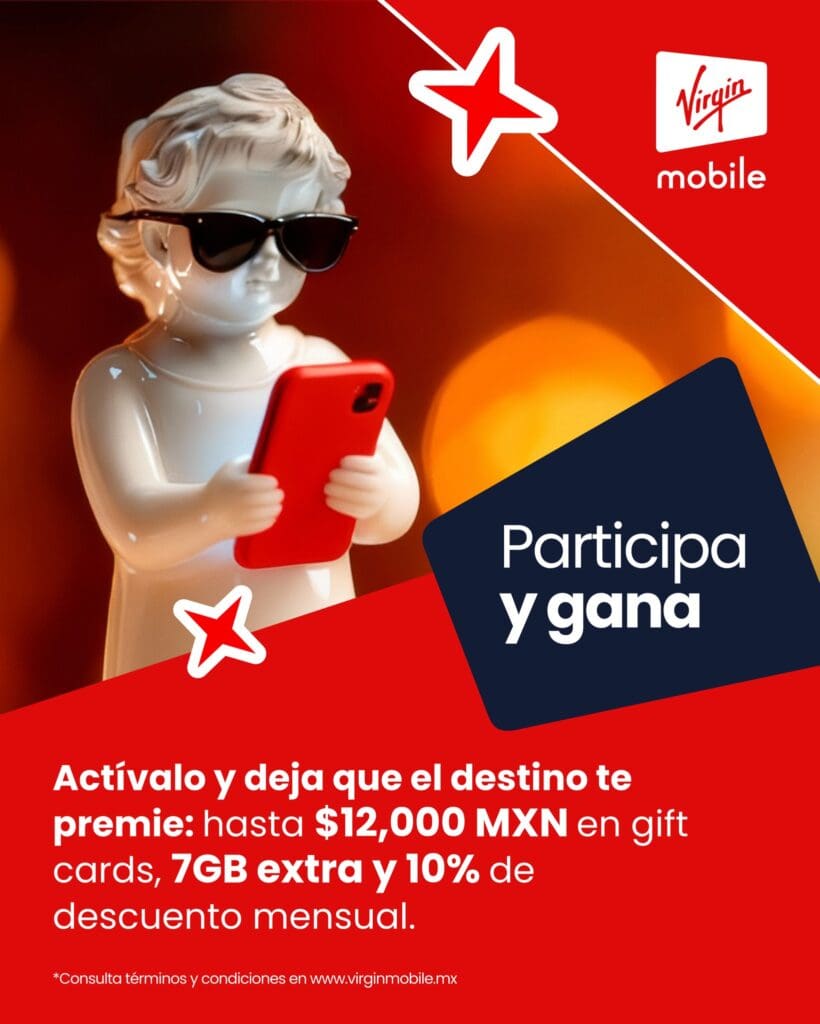 Concurso Virgin Mobile: Gana una gift card de hasta $12,000 - Ganapromo