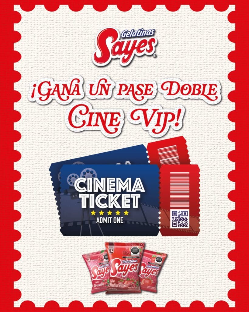 Dinámica Amor y Amistad Sayes: Gana un pase doble para cine VIP y kits ...