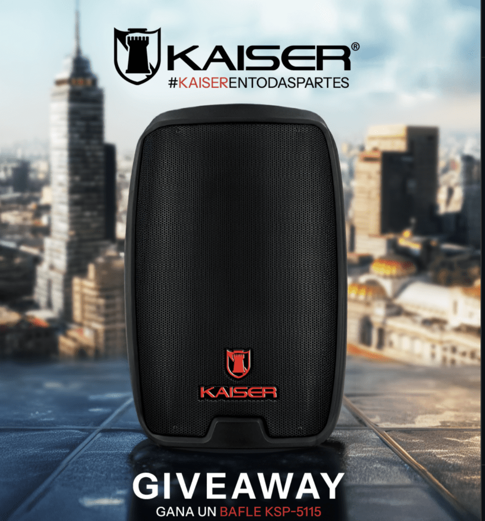 Giveaway Kaiser en Todas Partes: Gana un bafle Kaiser - Ganapromo