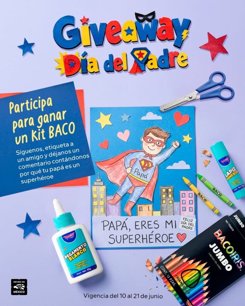 Giveaway Día de Padre BACO: Gánate un kit BACO - Ganapromo